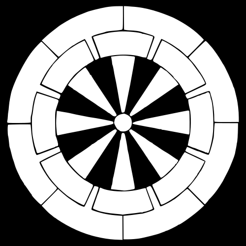 Japanese Heraldry Database: Carriage Wheel